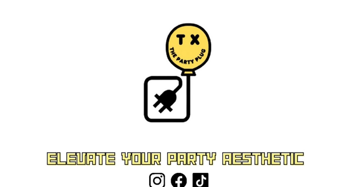 The Party Plug TX Website